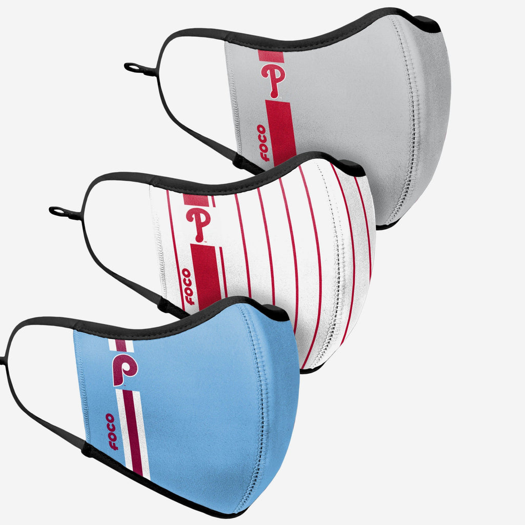 Philadelphia Phillies Sport 3 Pack Face Cover FOCO
