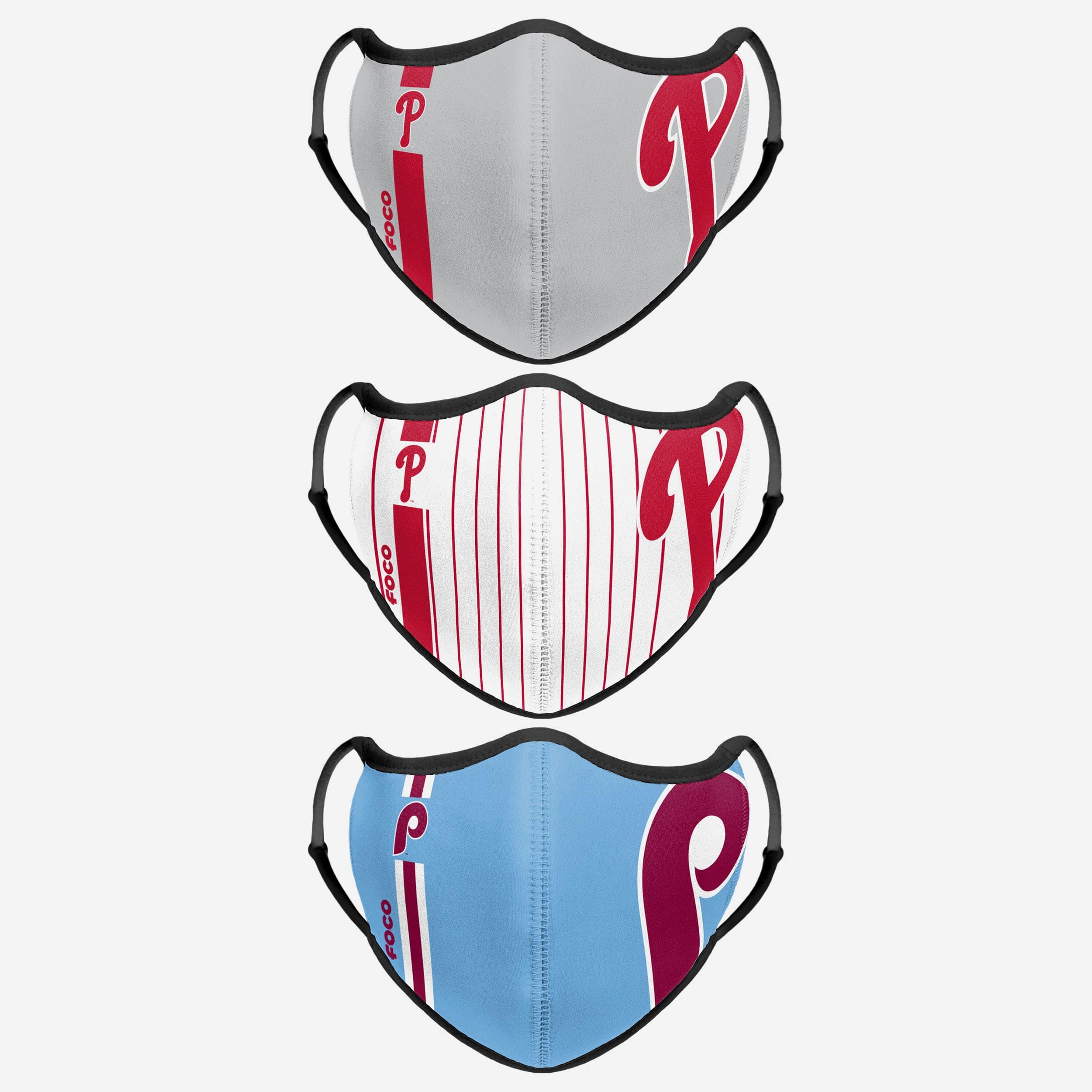 Philadelphia Phillies Sport 3 Pack Face Cover FOCO