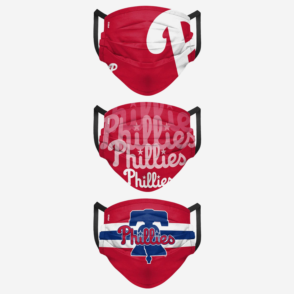 Philadelphia Phillies Matchday 3 Pack Face Cover FOCO