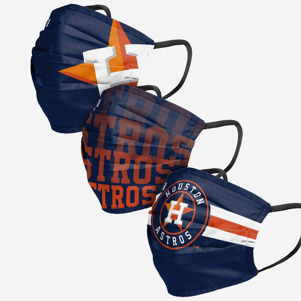 Houston Astros Matchday 3 Pack Face Cover FOCO