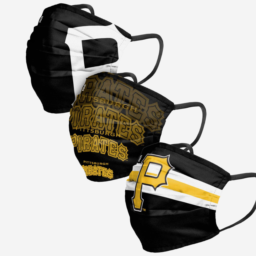 Pittsburgh Pirates Matchday 3 Pack Face Cover FOCO