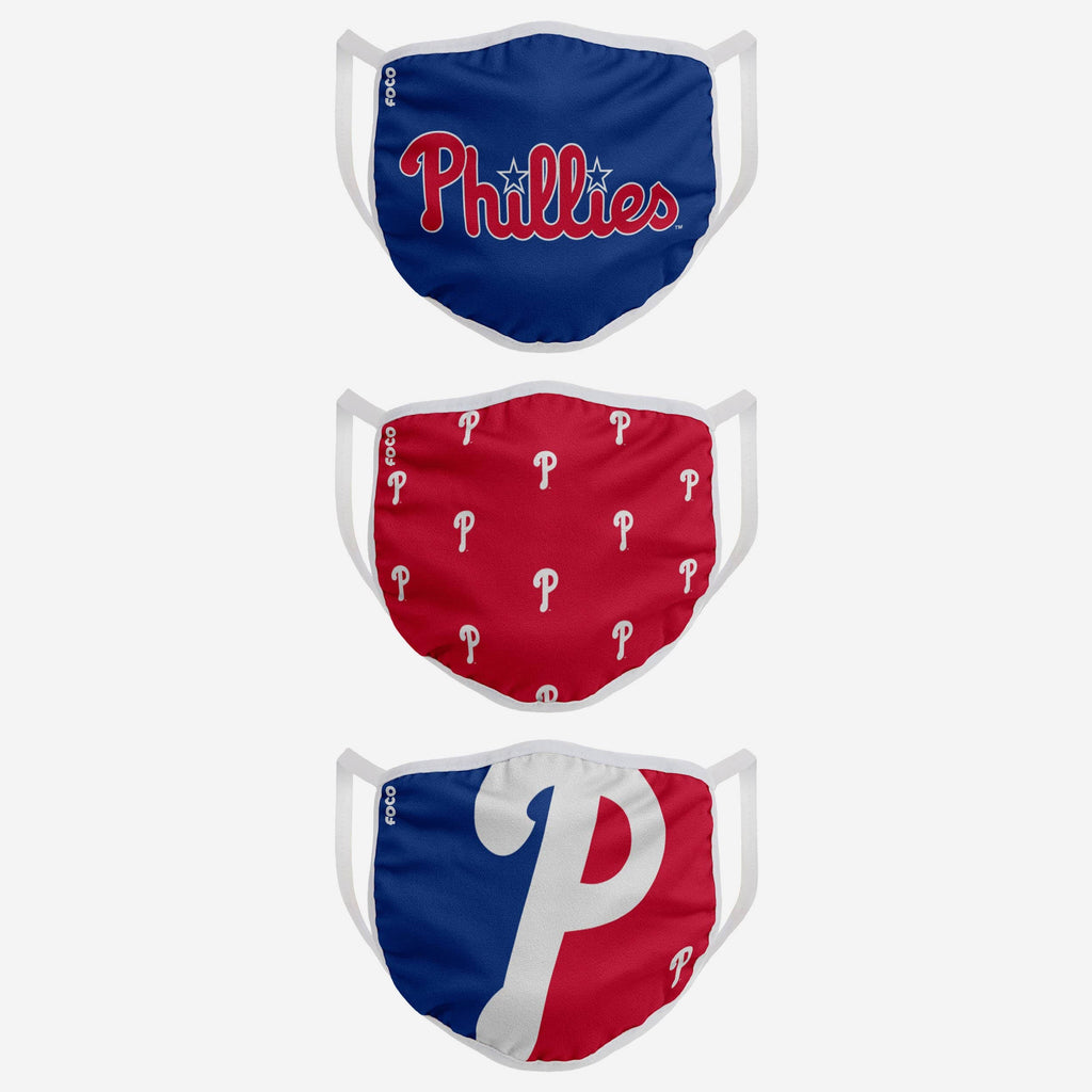 Philadelphia Phillies 3 Pack Face Cover FOCO
