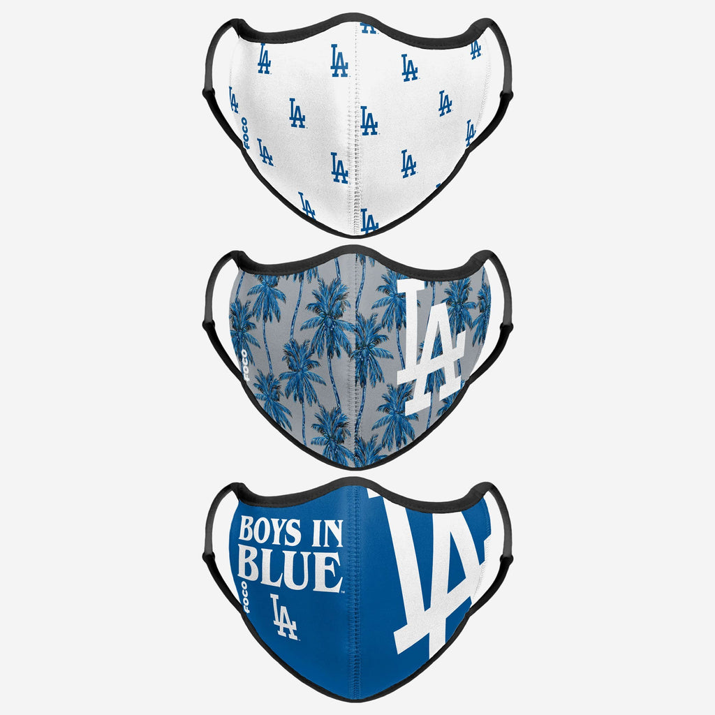 Los Angeles Dodgers Thematic Sport 3 Pack Face Cover FOCO