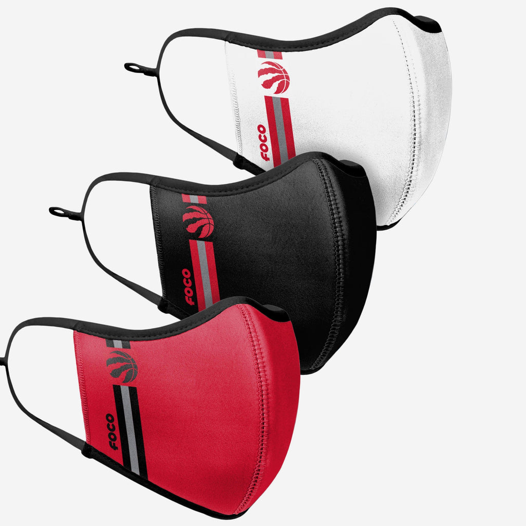 Toronto Raptors Sport 3 Pack Face Cover FOCO