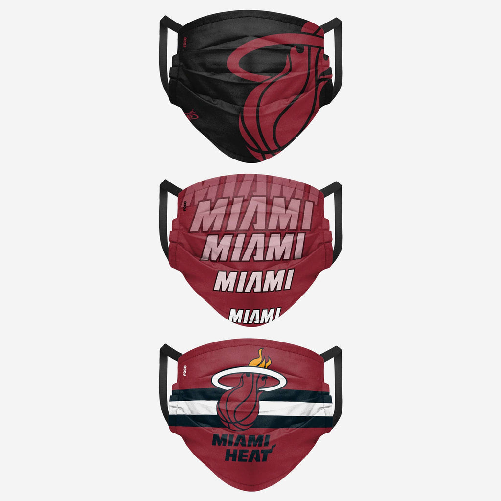 Miami Heat Matchday 3 Pack Face Cover FOCO
