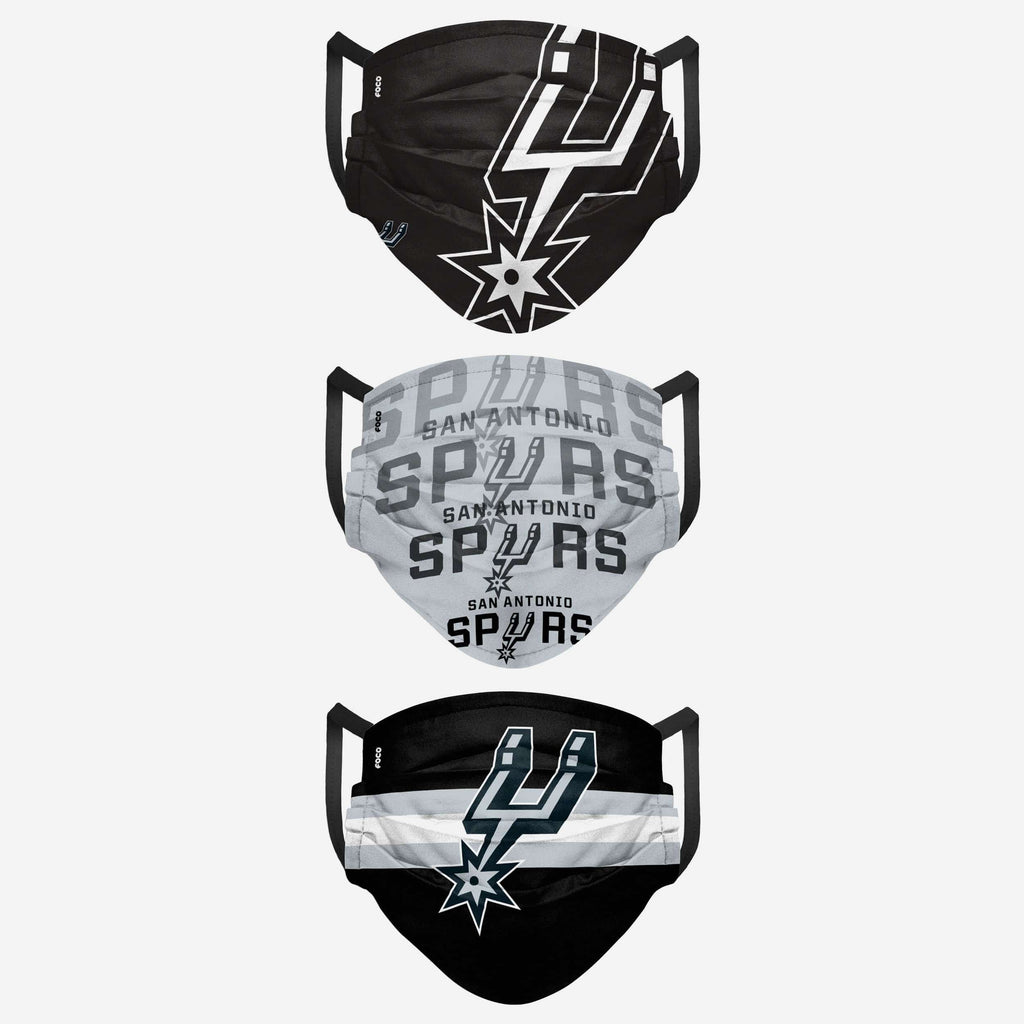San Antonio Spurs Matchday 3 Pack Face Cover FOCO