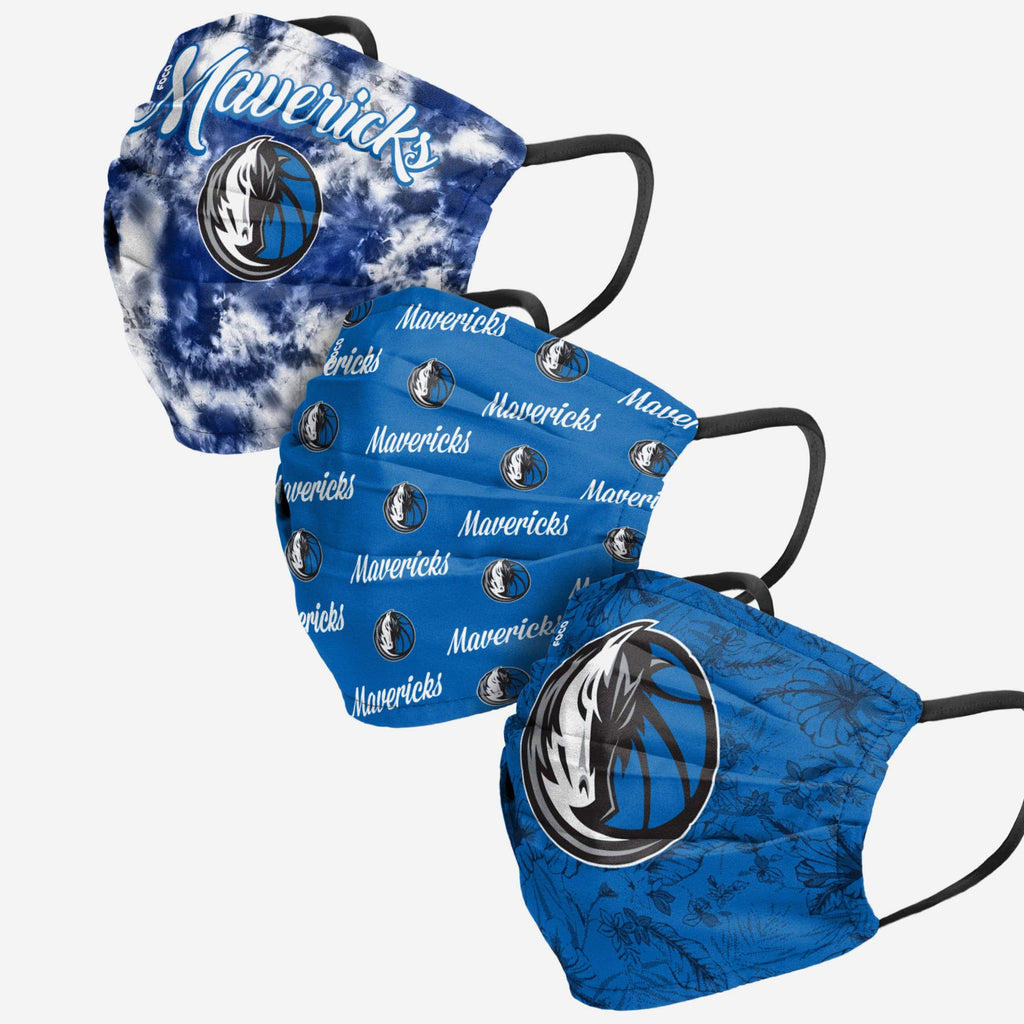 Dallas Mavericks Womens Matchday 3 Pack Face Cover FOCO