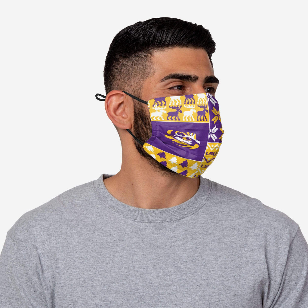 LSU Tigers Busy Block Adjustable Face Cover FOCO