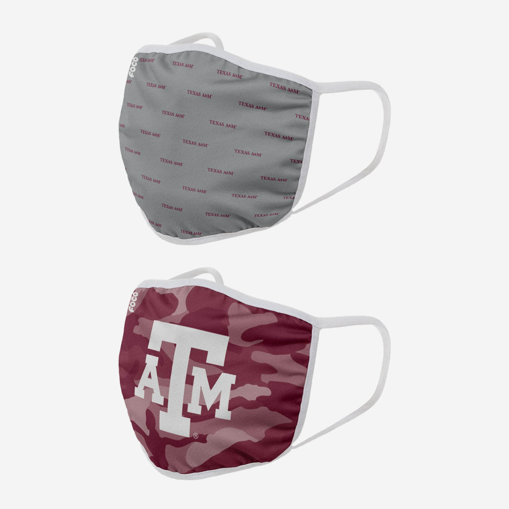 Texas A&M Aggies Clutch 2 Pack Face Cover FOCO