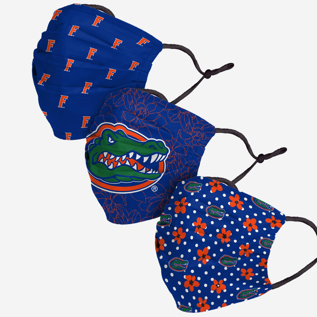 Florida Gators Gameday Gardener 3 Pack Face Cover FOCO