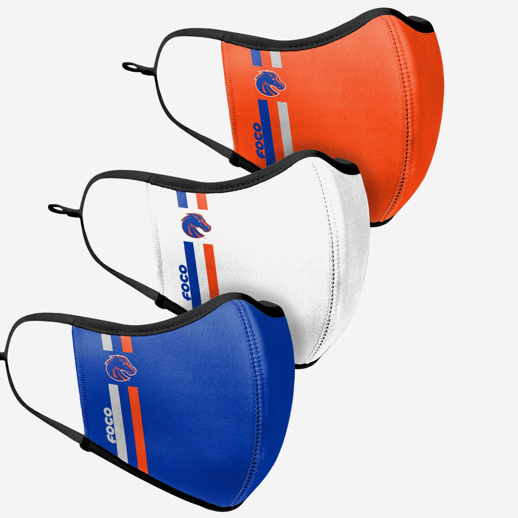Boise State Broncos Sport 3 Pack Face Cover FOCO