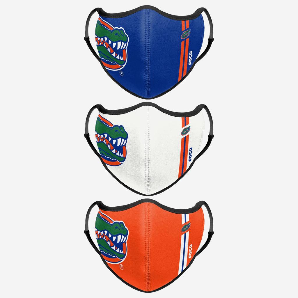 Florida Gators Sport 3 Pack Face Cover FOCO