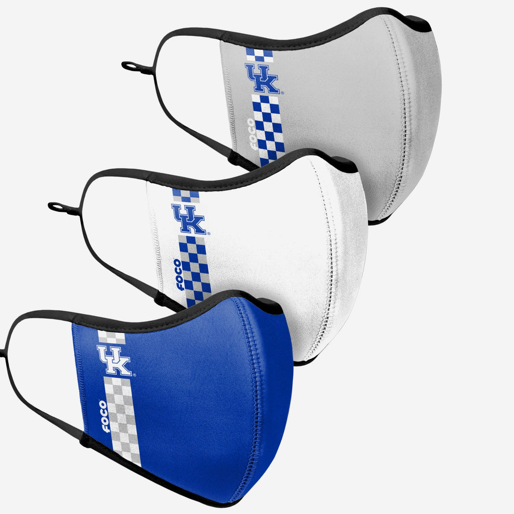 Kentucky Wildcats Sport 3 Pack Face Cover FOCO