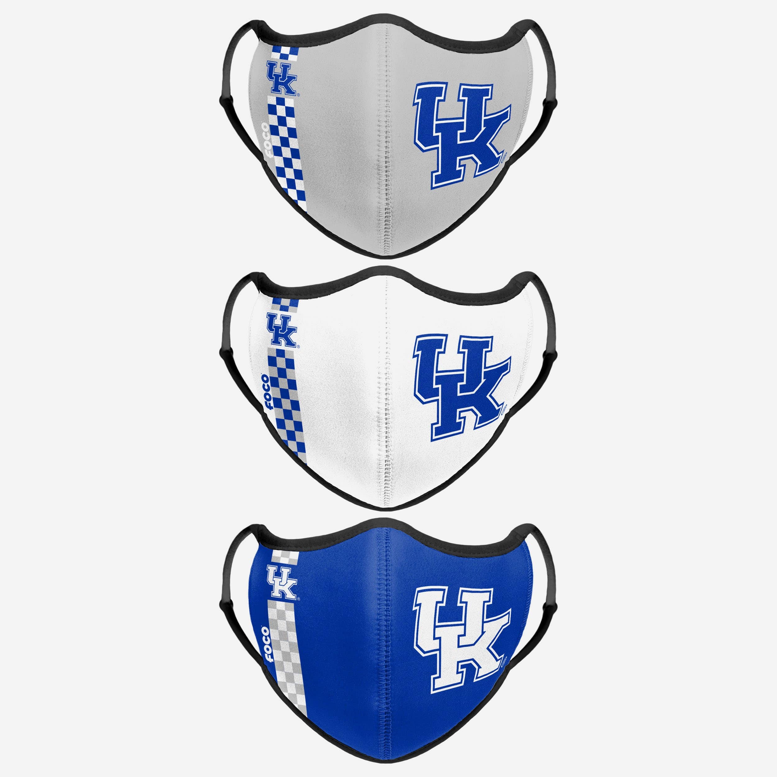 Kentucky Wildcats Sport 3 Pack Face Cover FOCO