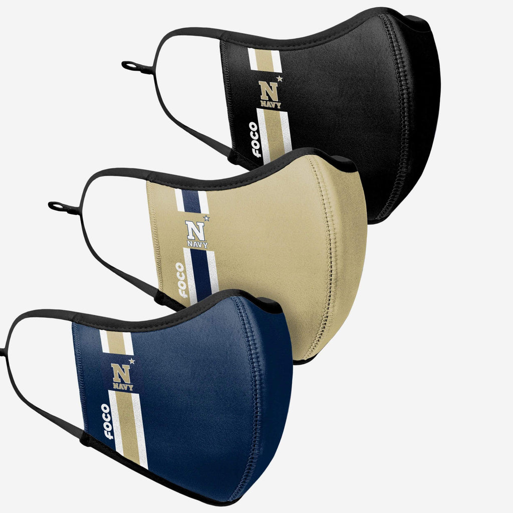 Navy Midshipmen Sport 3 Pack Face Cover FOCO