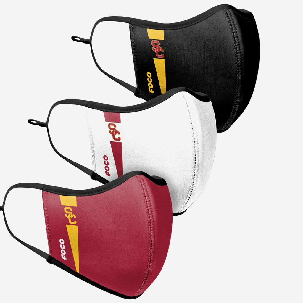 USC Trojans Sport 3 Pack Face Cover FOCO