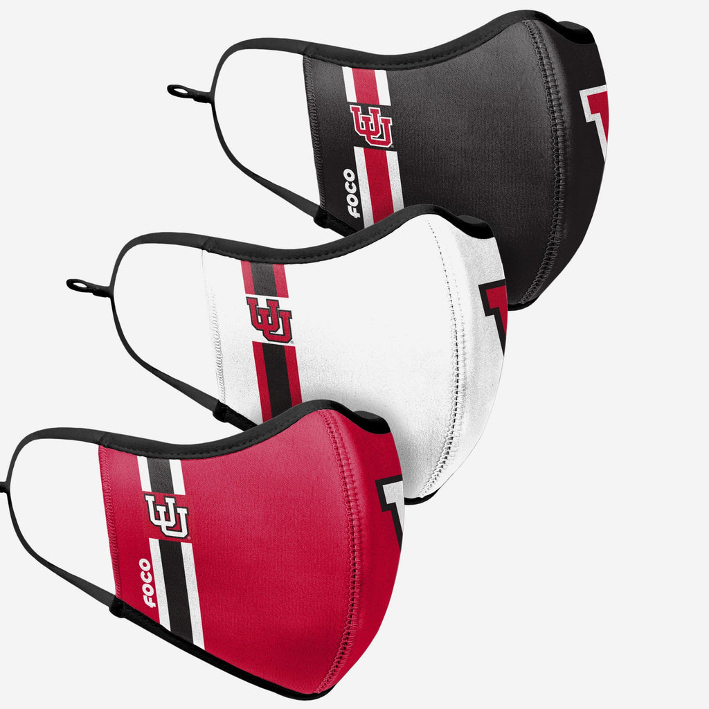 Utah Utes Sport 3 Pack Face Cover FOCO