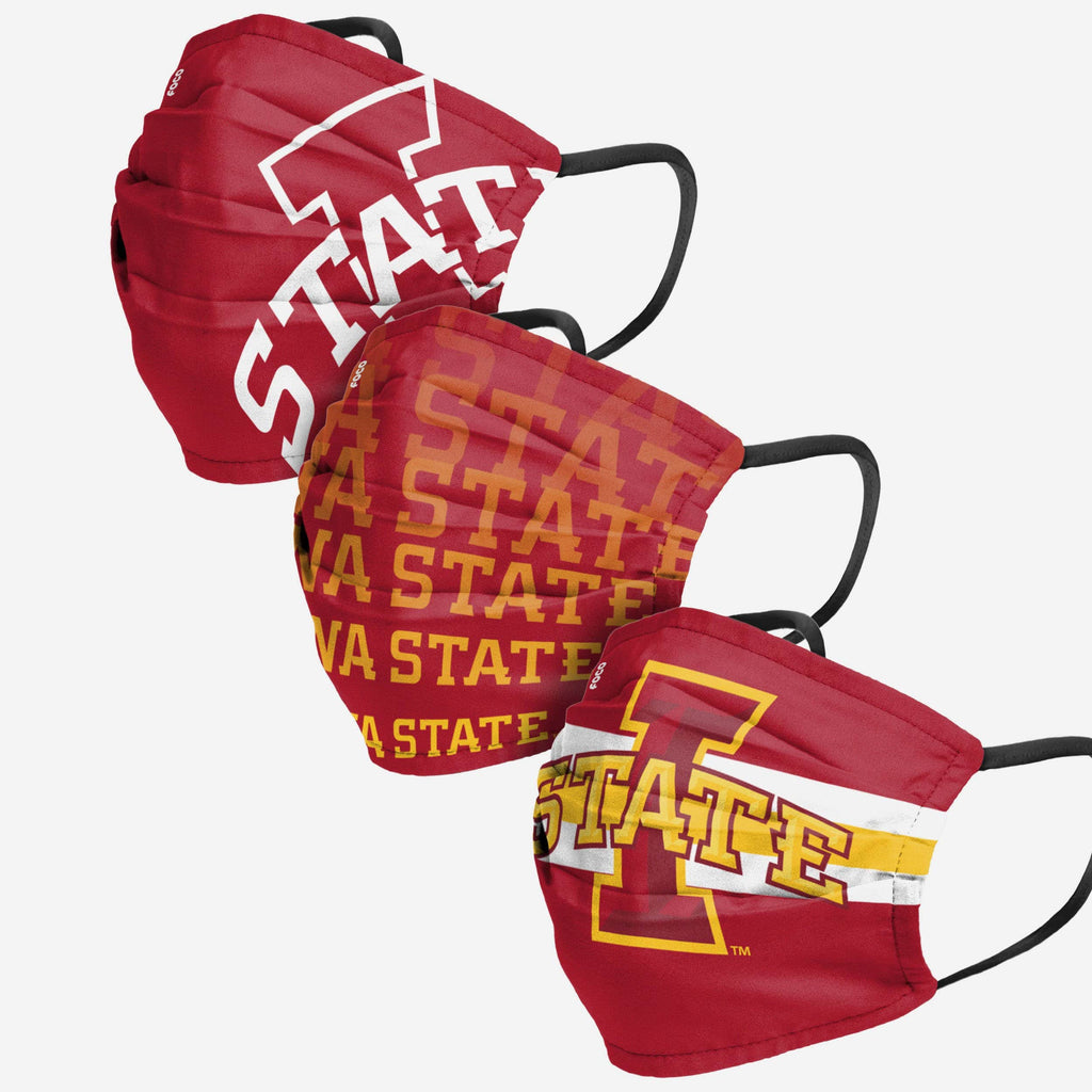 Iowa State Cyclones Matchday 3 Pack Face Cover FOCO