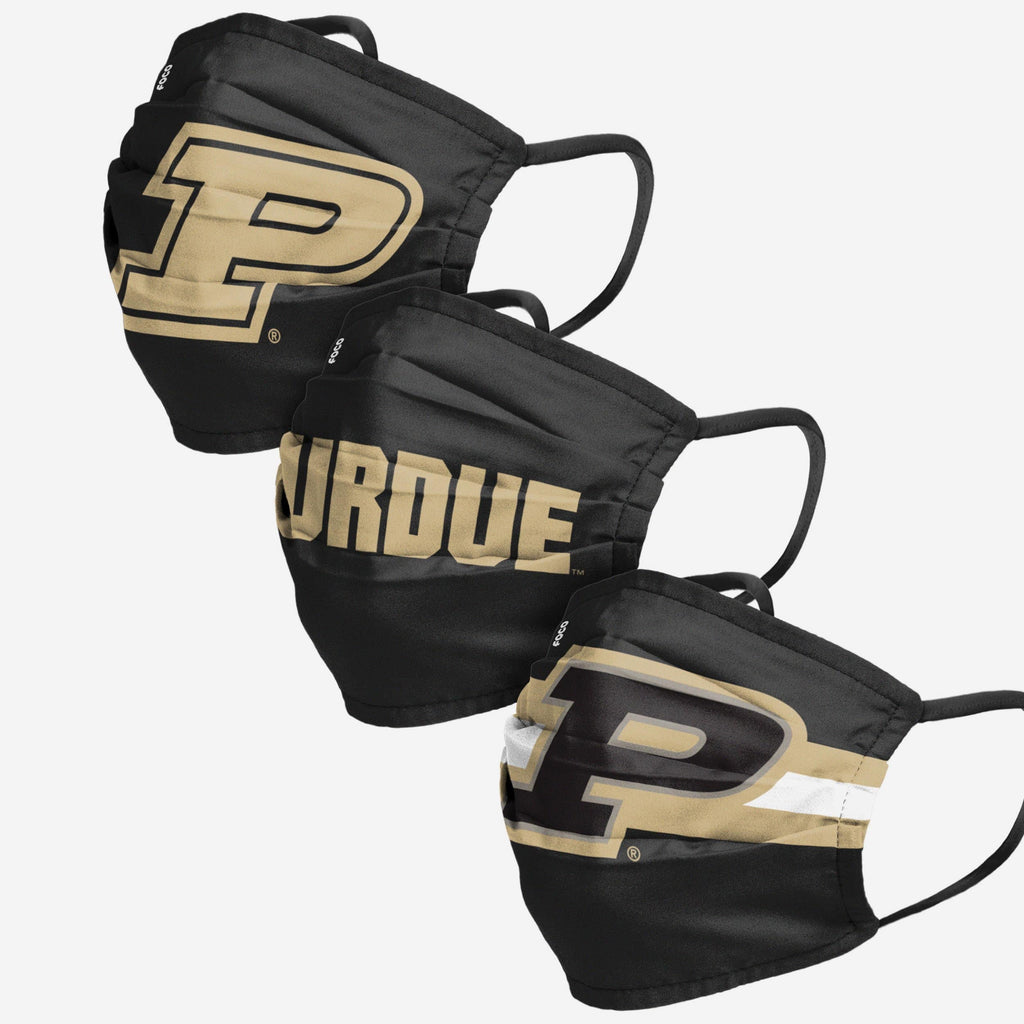 Purdue Boilermakers Matchday 3 Pack Face Cover FOCO