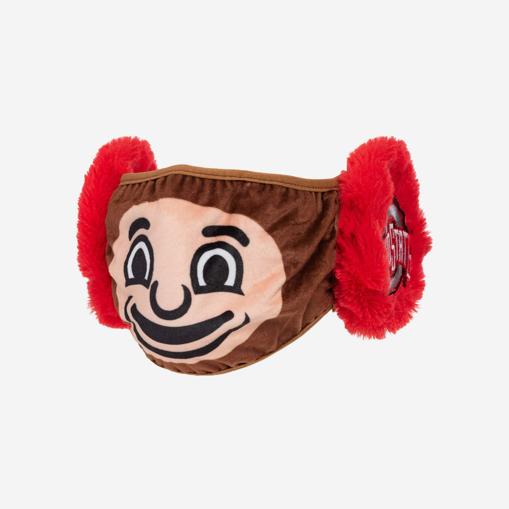 Brutus Buckeye Ohio State Buckeyes Mascot Earmuff Face Cover FOCO
