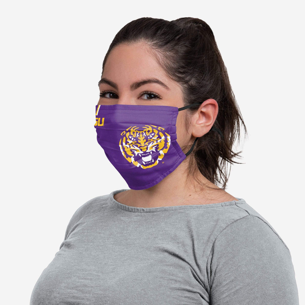 LSU Tigers On-Field Sideline Logo Face Cover FOCO
