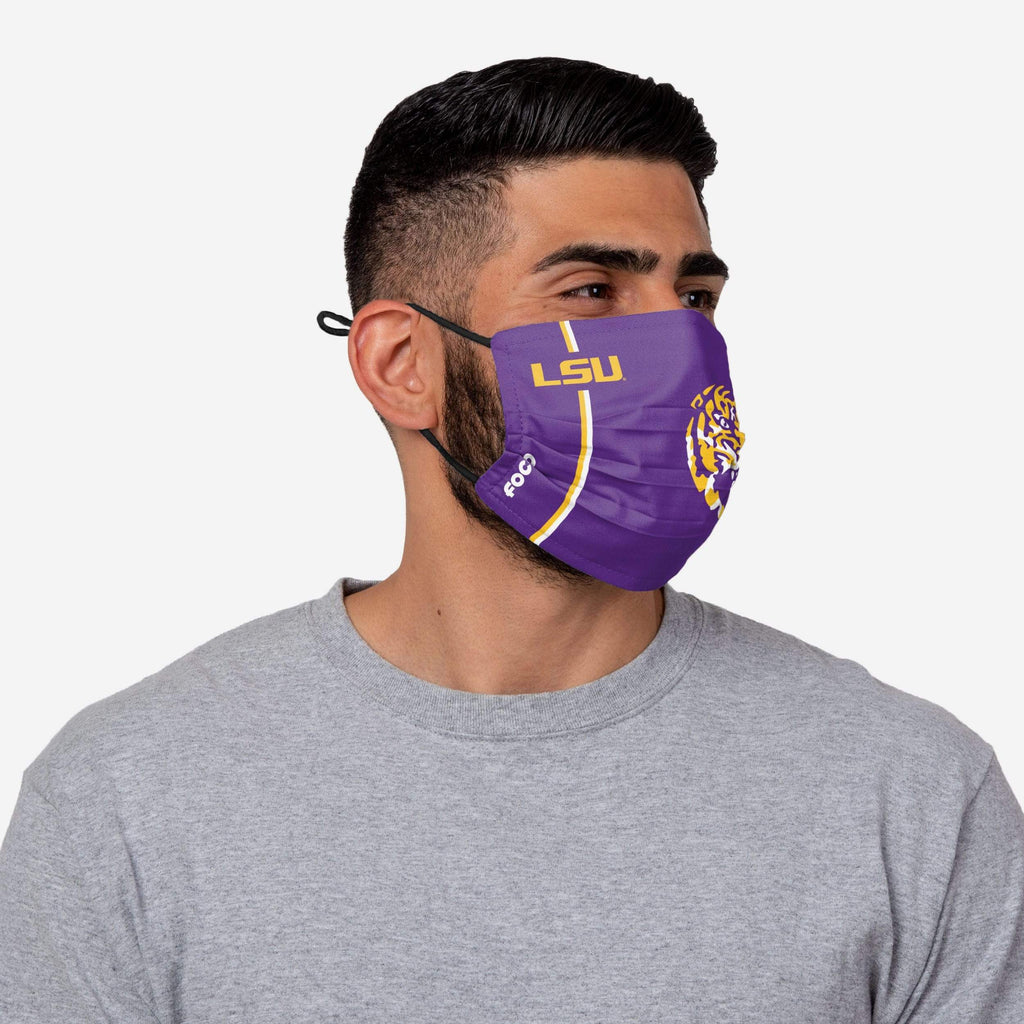 LSU Tigers On-Field Sideline Logo Face Cover FOCO