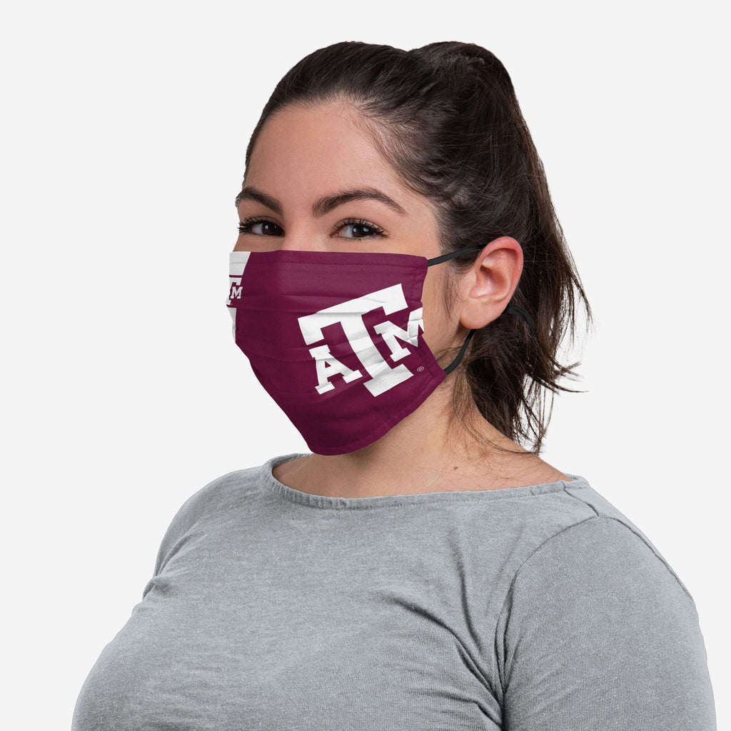 Texas A&M Aggies On-Field Sideline Team Stripe Big Logo Face Cover FOCO
