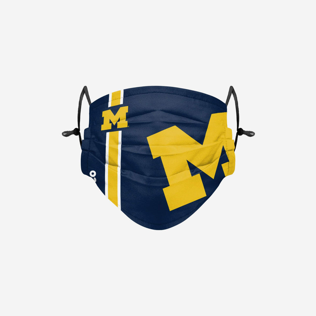 Michigan Wolverines On-Field Sideline Stripe Face Cover FOCO