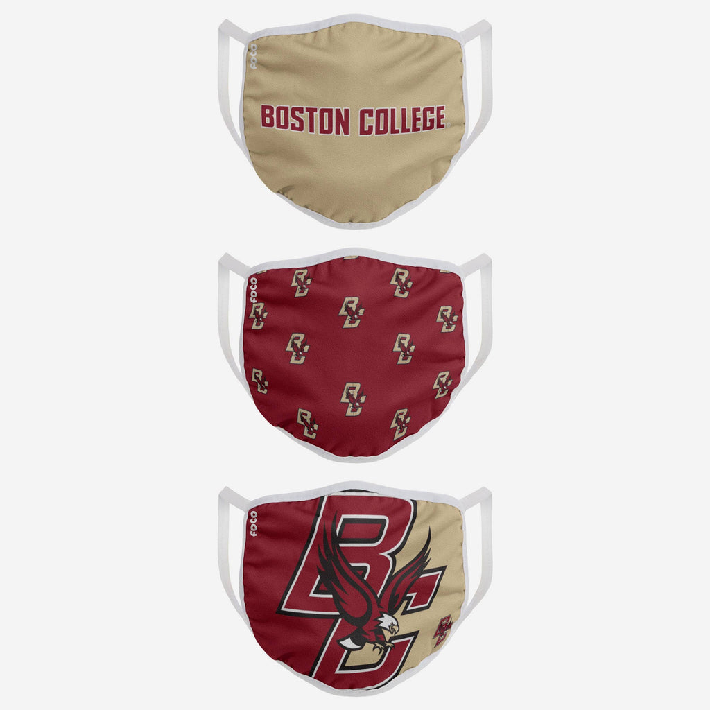Boston College Eagles 3 Pack Face Cover FOCO