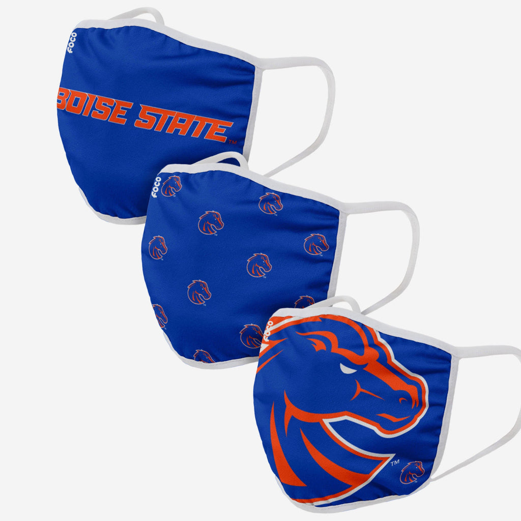 Boise State Broncos 3 Pack Face Cover FOCO