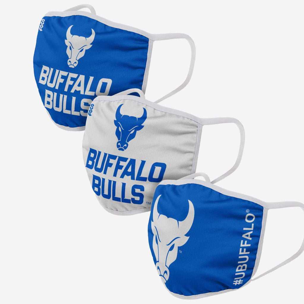 Buffalo Bulls 3 Pack Face Cover FOCO