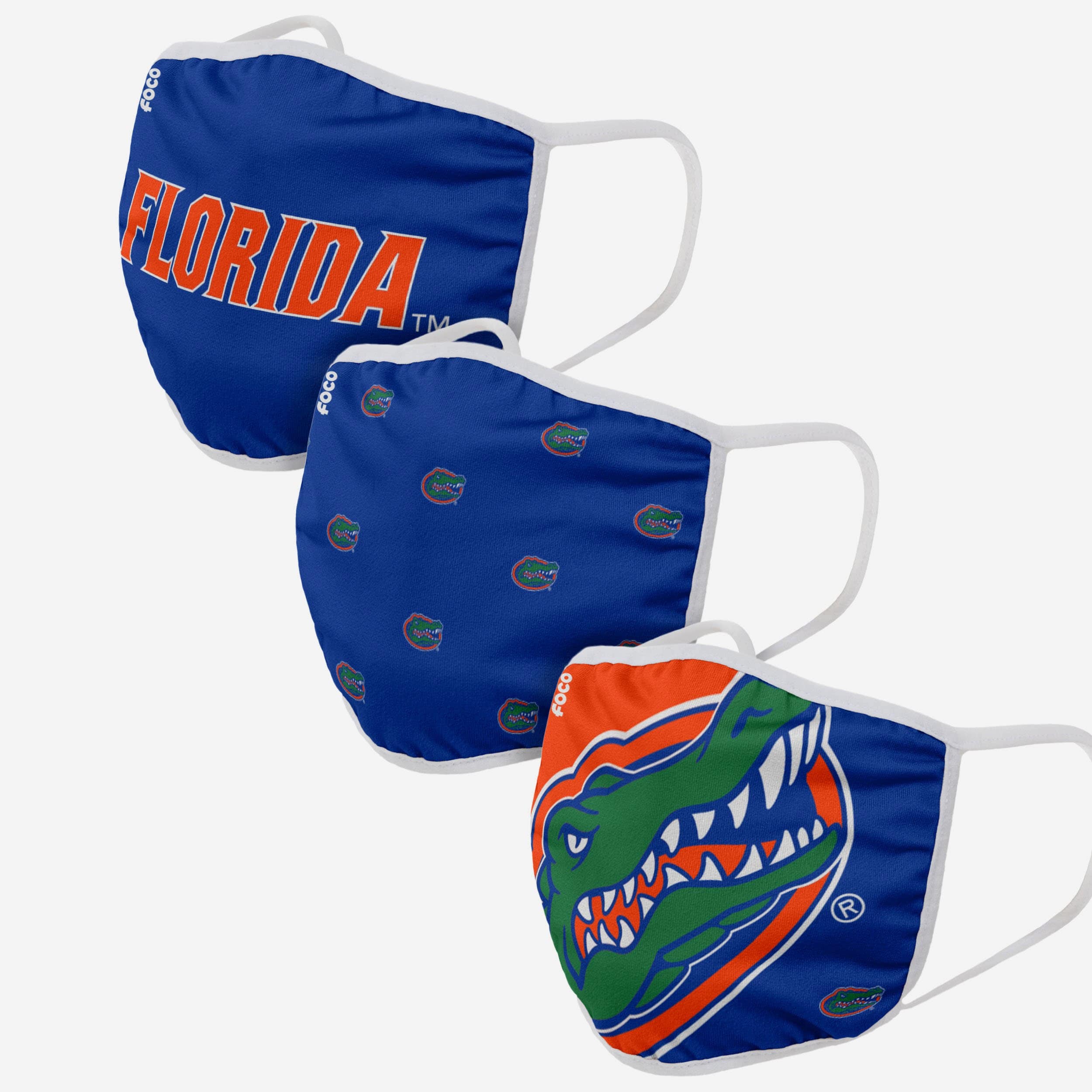 Florida Gators 3 Pack Face Cover FOCO