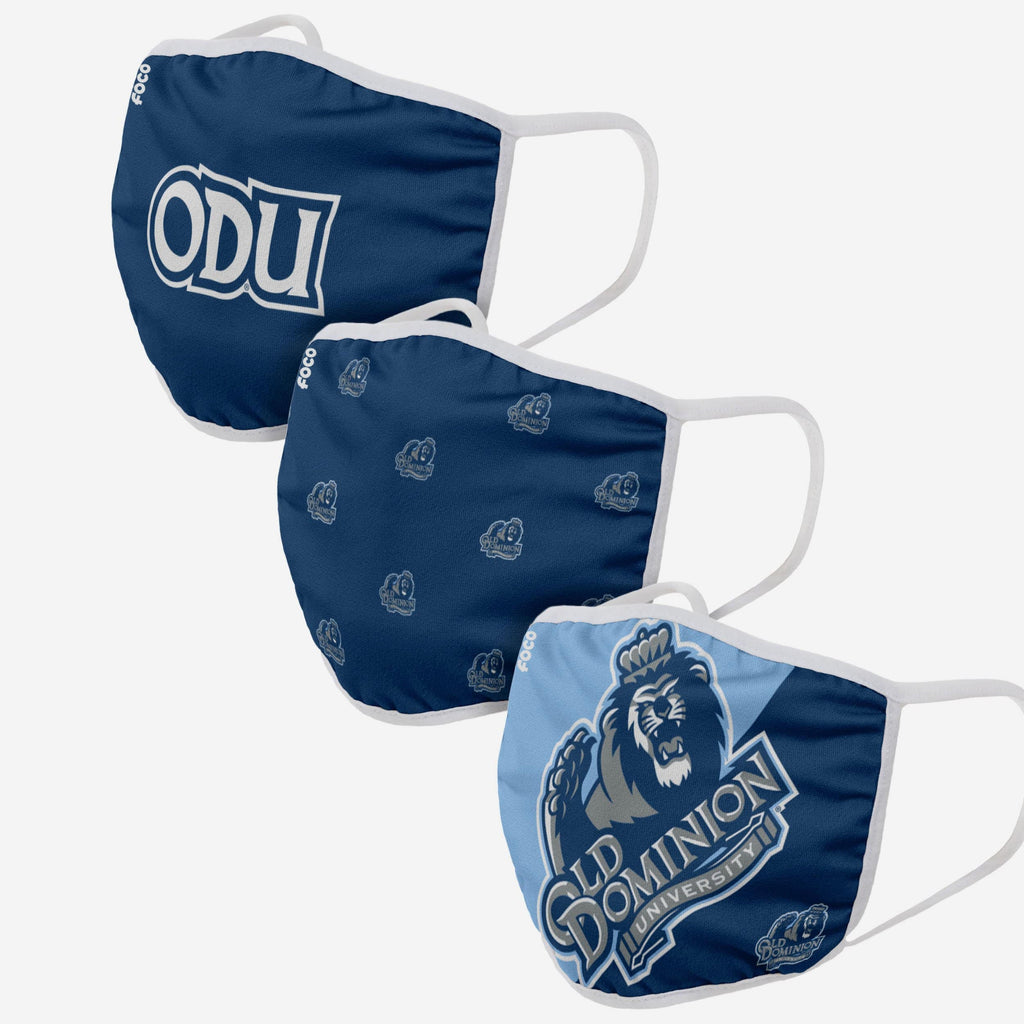 Old Dominion Monarchs 3 Pack Face Cover FOCO