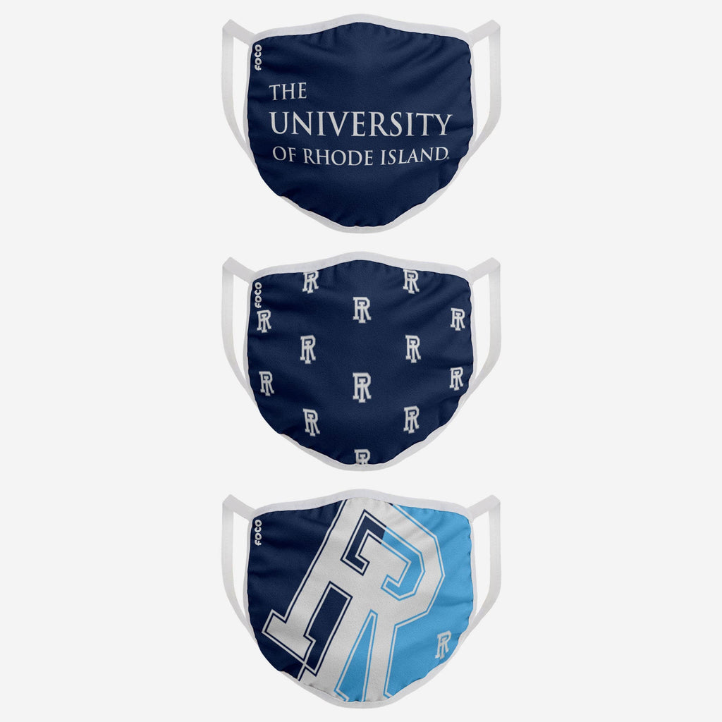 Rhode Island Rams 3 Pack Face Cover FOCO