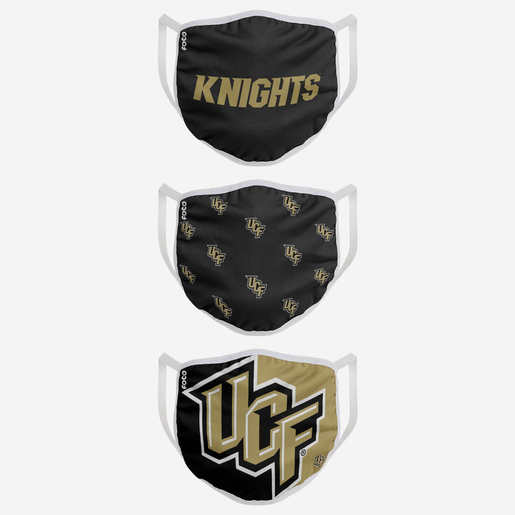 UCF Knights 3 Pack Face Cover FOCO