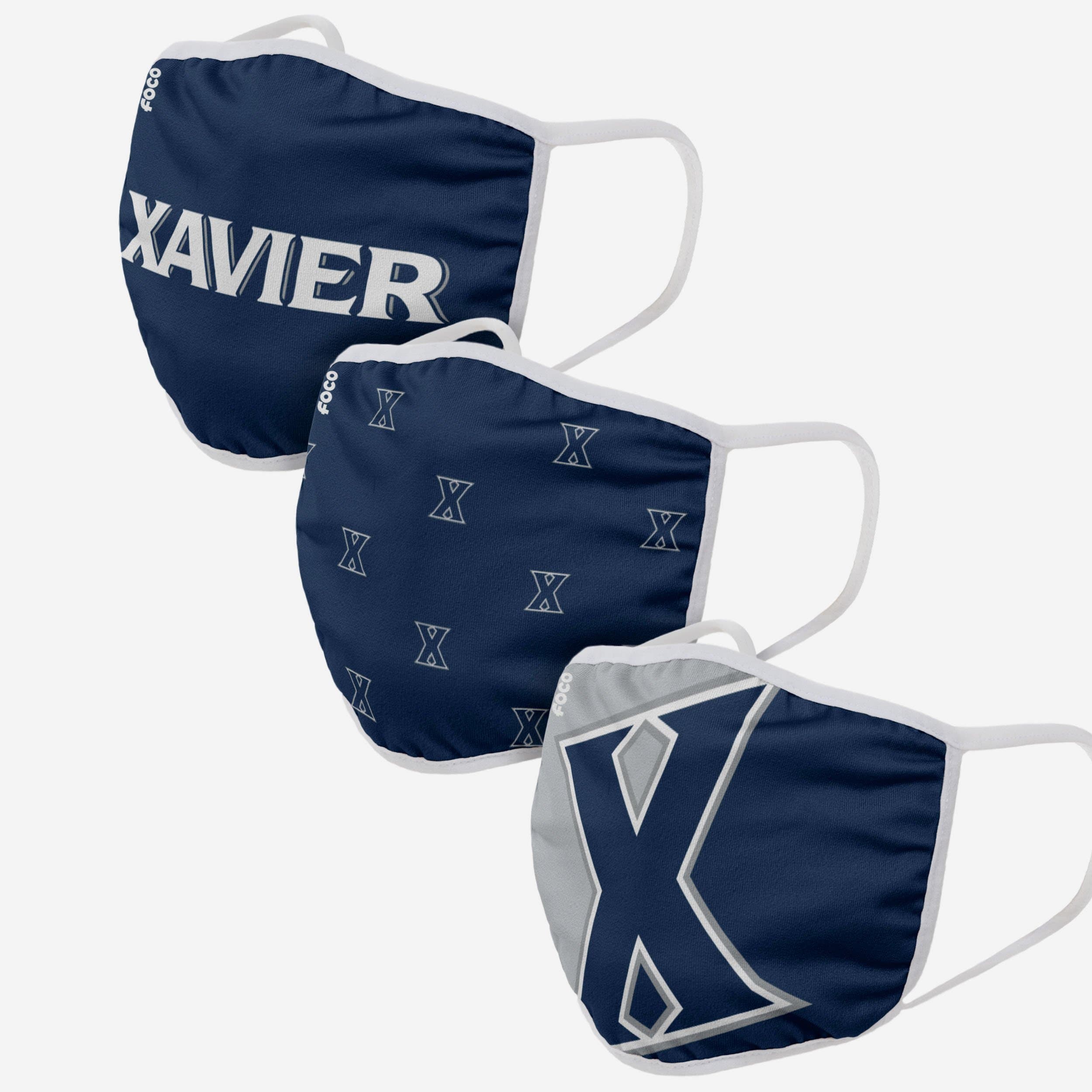 Xavier Musketeers 3 Pack Face Cover FOCO