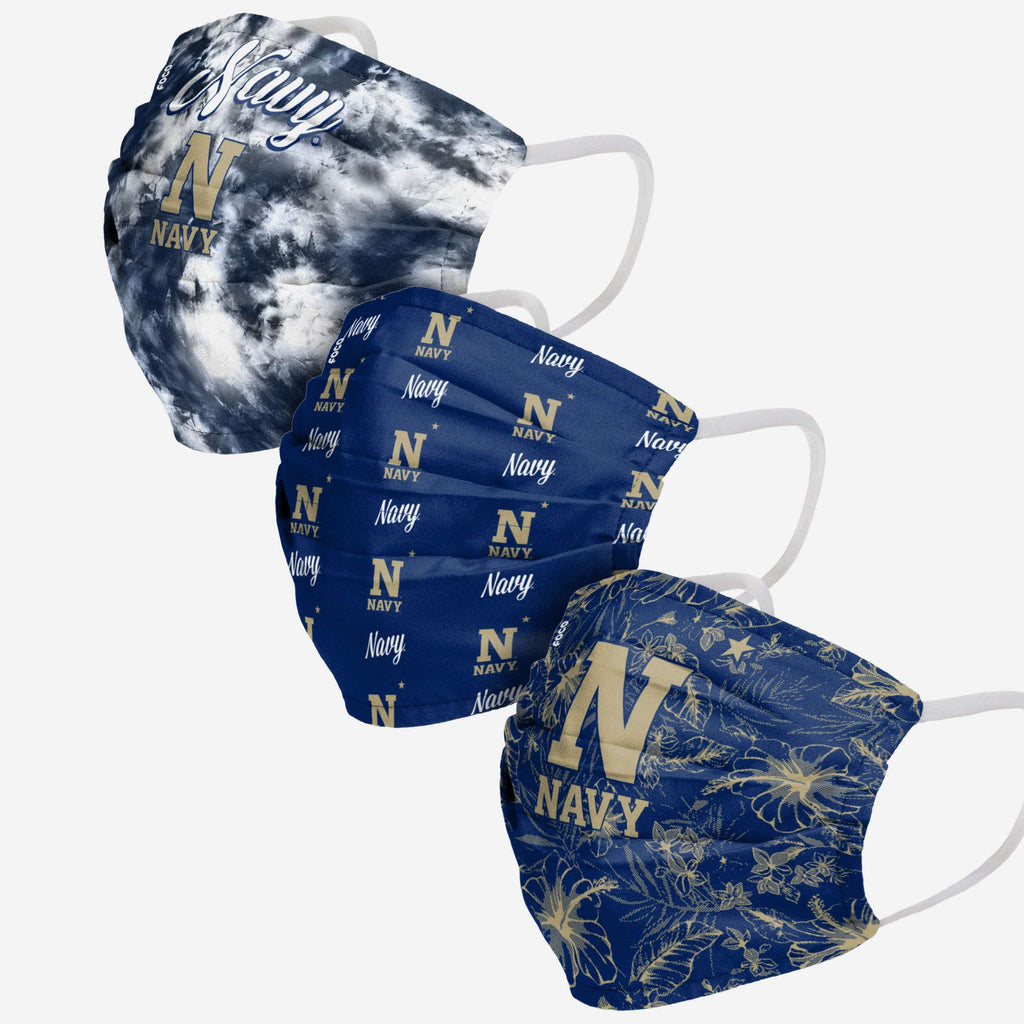 Navy Midshipmen Womens Matchday 3 Pack Face Cover FOCO