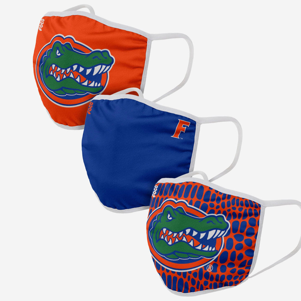 Florida Gators Albert Mascot 3 Pack Face Cover FOCO