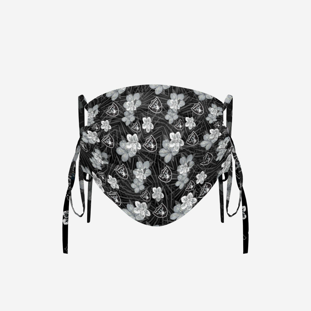 Las Vegas Raiders Hibiscus Tie-Back Face Cover FOCO