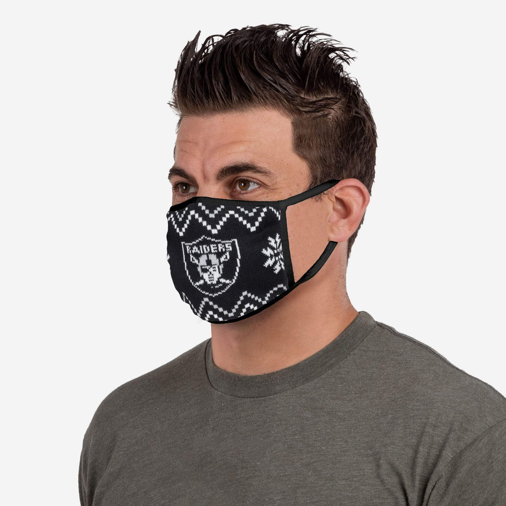 Las Vegas Raiders Knit 2 Pack Face Cover FOCO