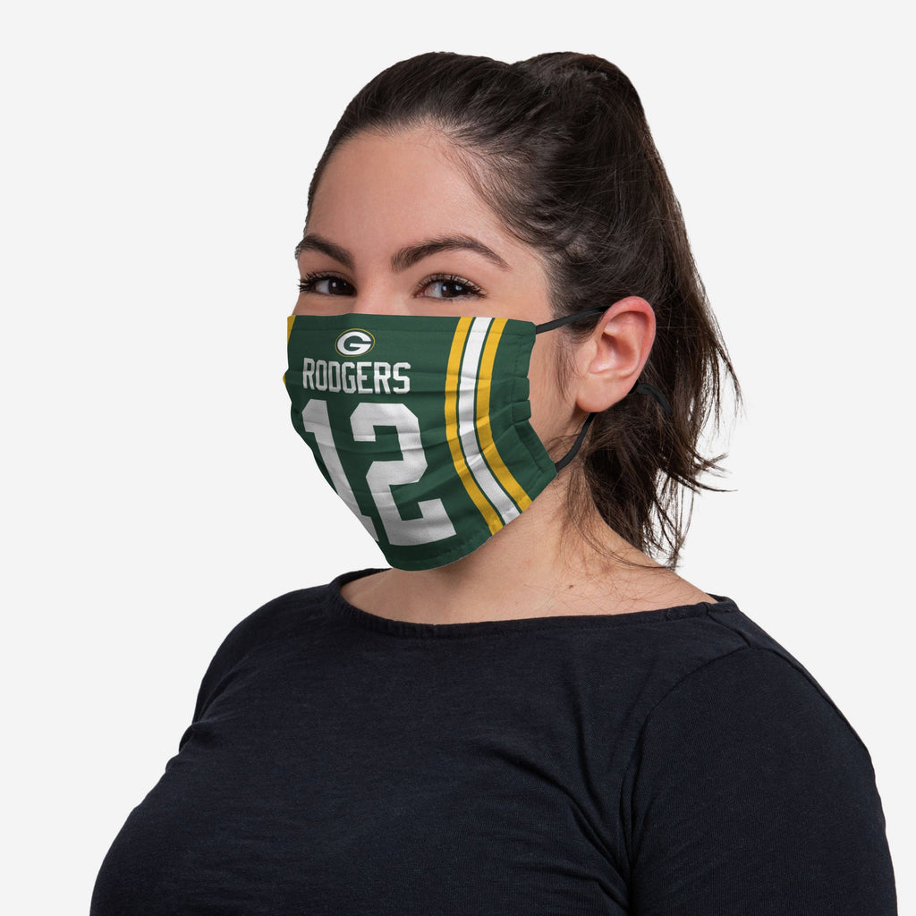 Aaron Rodgers Green Bay Packers Adjustable Face Cover FOCO