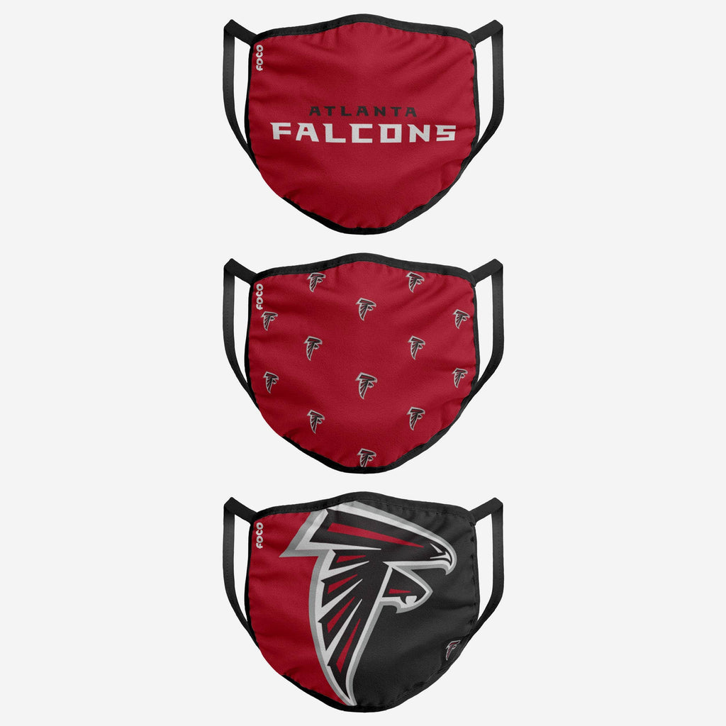 Atlanta Falcons 3 Pack Face Cover FOCO