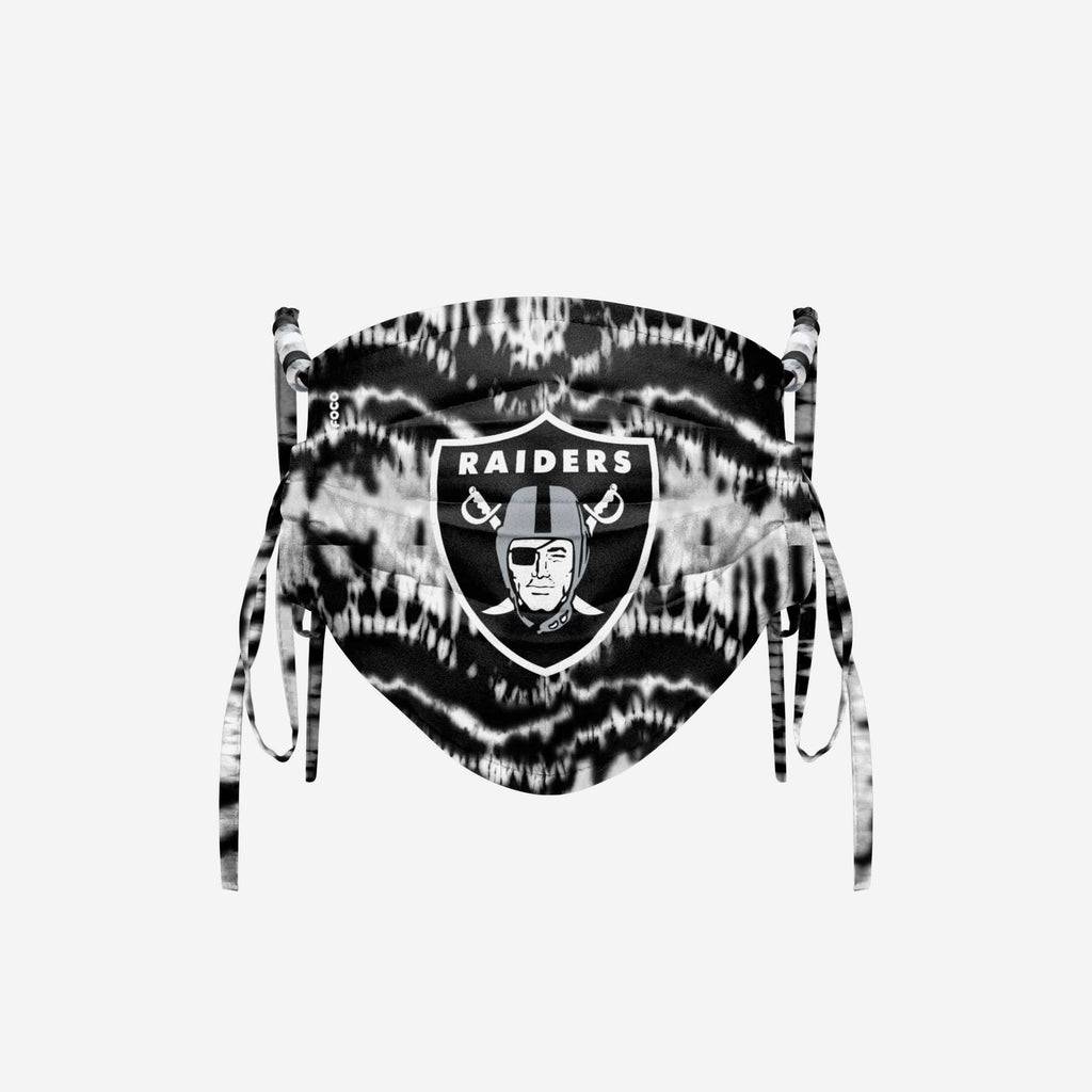 Las Vegas Raiders Tie-Dye Beaded Tie-Back Face Cover FOCO