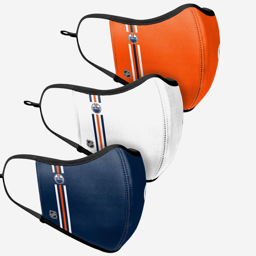 Edmonton Oilers Sport 3 Pack Face Cover FOCO