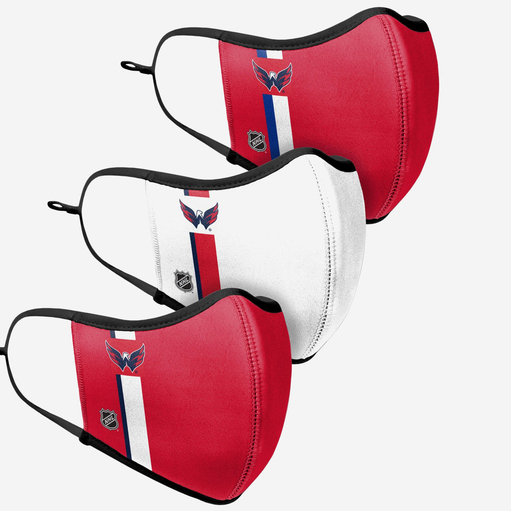 Washington Capitals Sport 3 Pack Face Cover FOCO