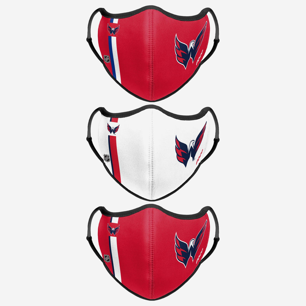 Washington Capitals Sport 3 Pack Face Cover FOCO