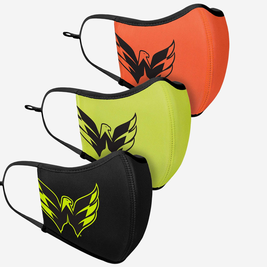 Washington Capitals Highlights Sport 3 Pack Face Cover FOCO