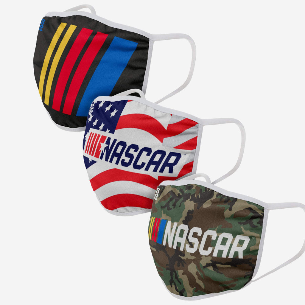 NASCAR 3 Pack Face Cover FOCO