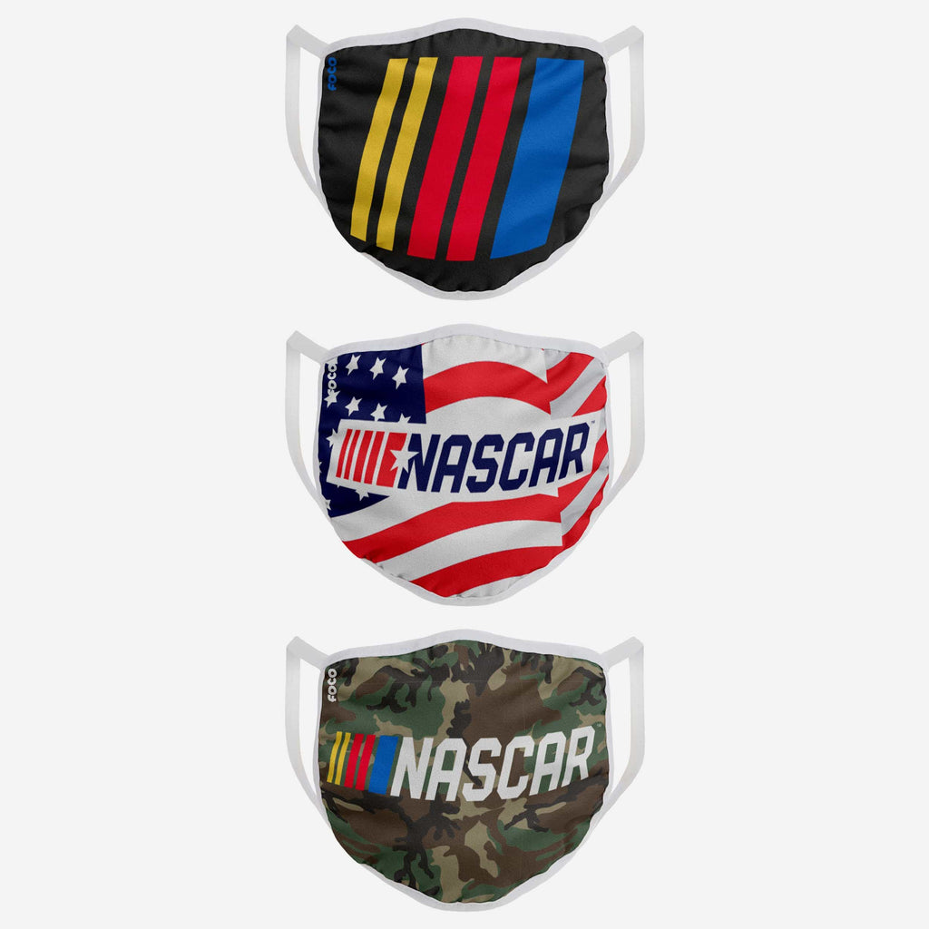 NASCAR 3 Pack Face Cover FOCO