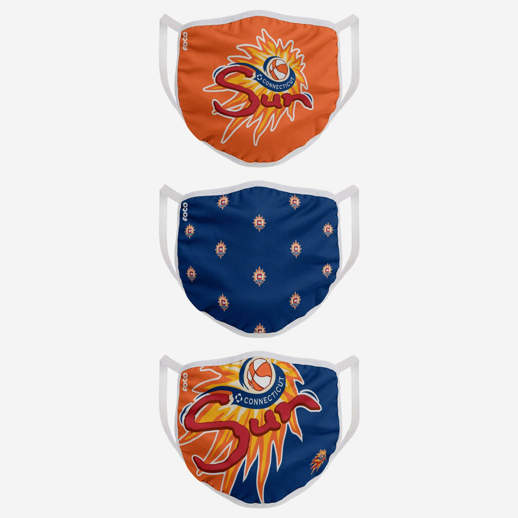 Connecticut Sun 3 Pack Face Cover FOCO